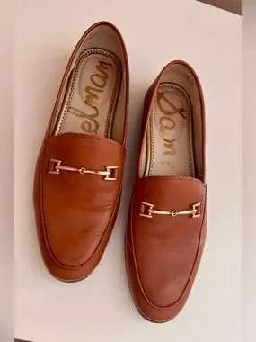 Sam Edelman | Shoes | Sam Edelman Womens Cognac Leather Loraine Loafers ...
